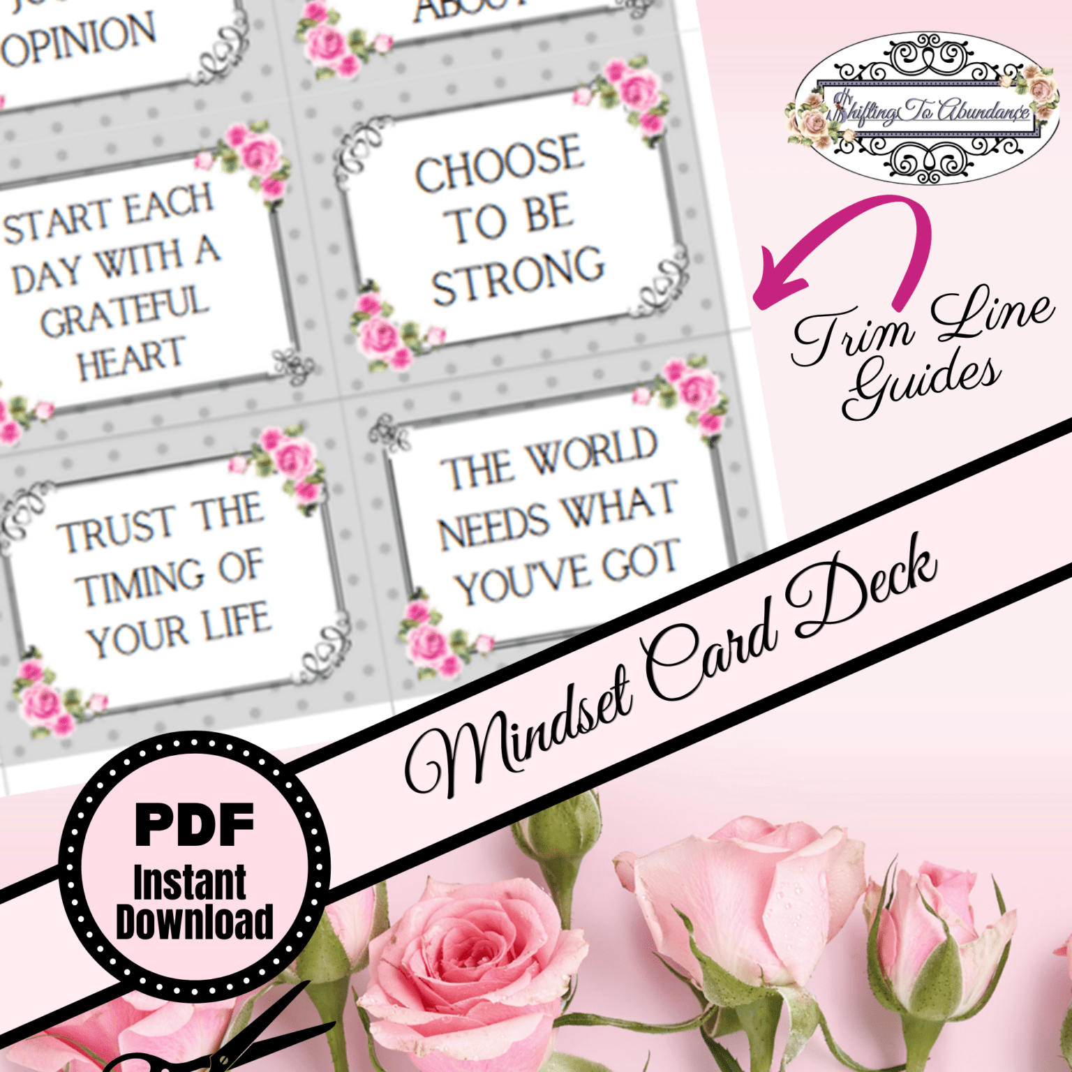 Shifting to Abundance INSPIRATIONIAL MINDSET CARD DECK - PRINTABLE ...